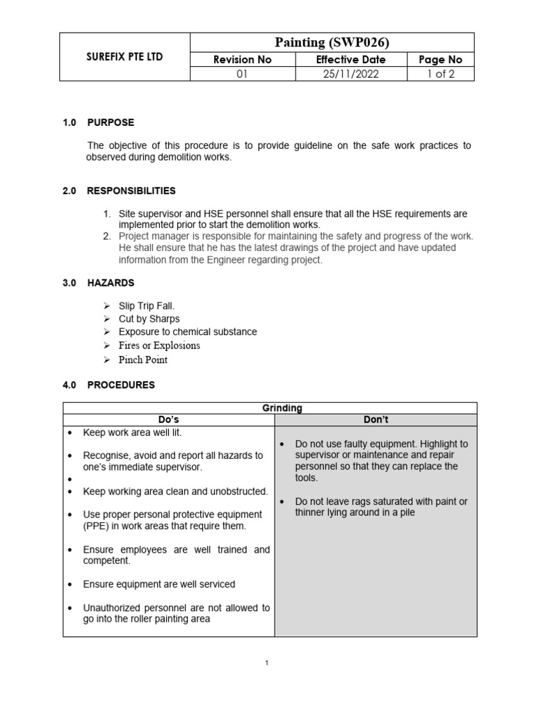 SWP-026 Painting | PDF | Technology & Engineering