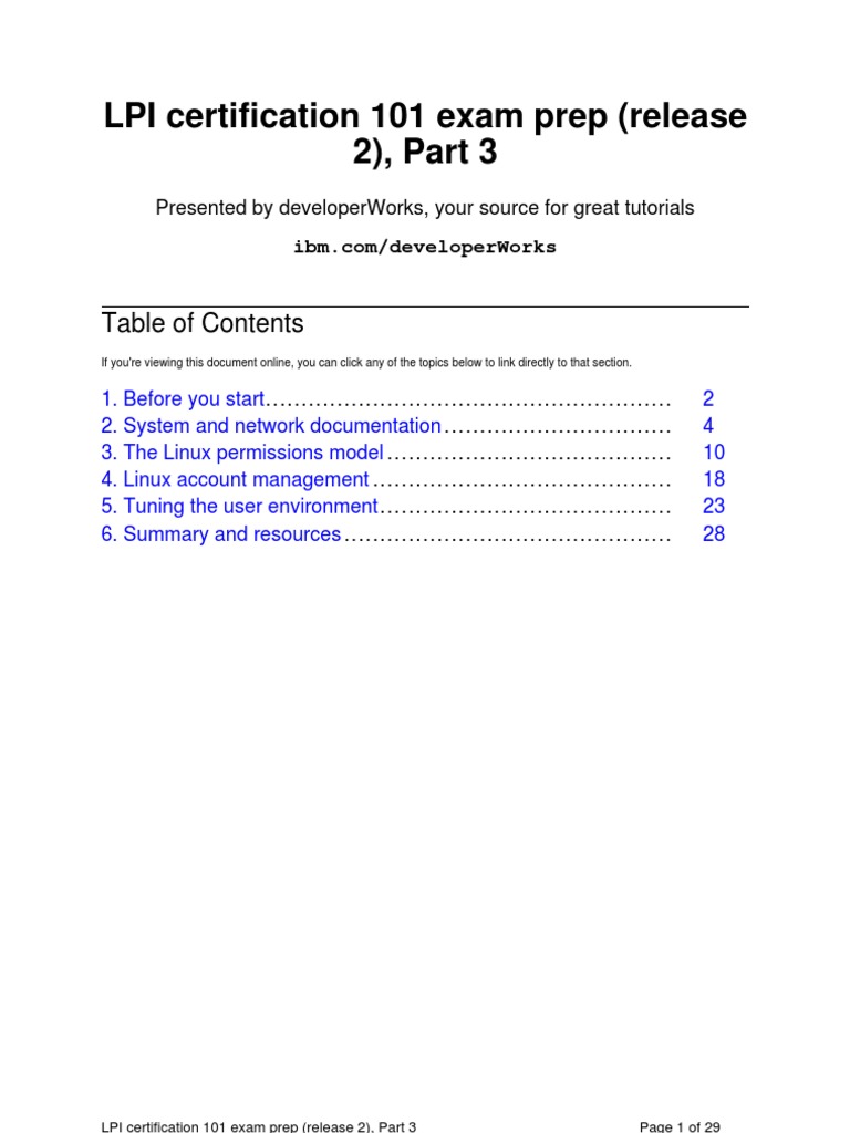 Lpi 3 Pdf Command Line Interface Superuser