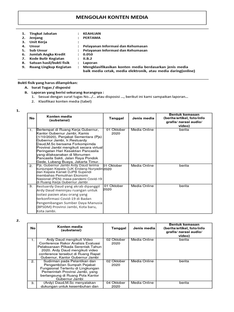 Contoh Konten Media 2 | PDF