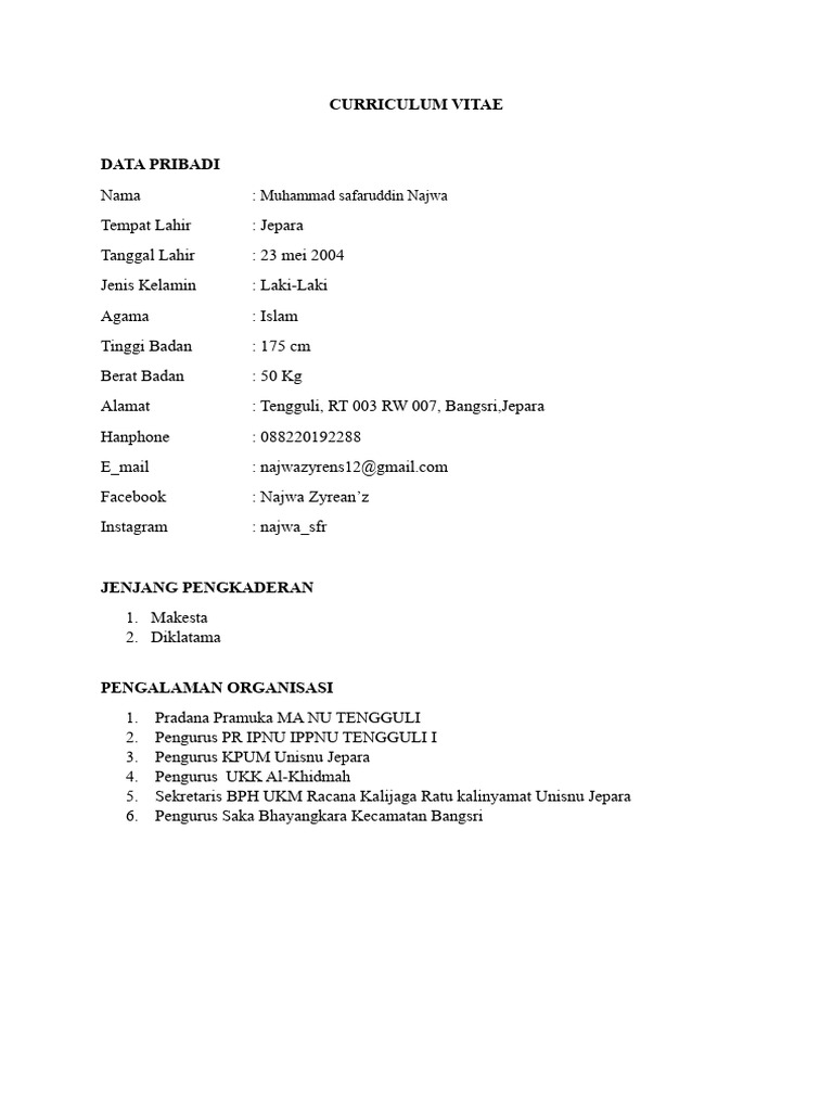 CV Duta Pelajar | PDF