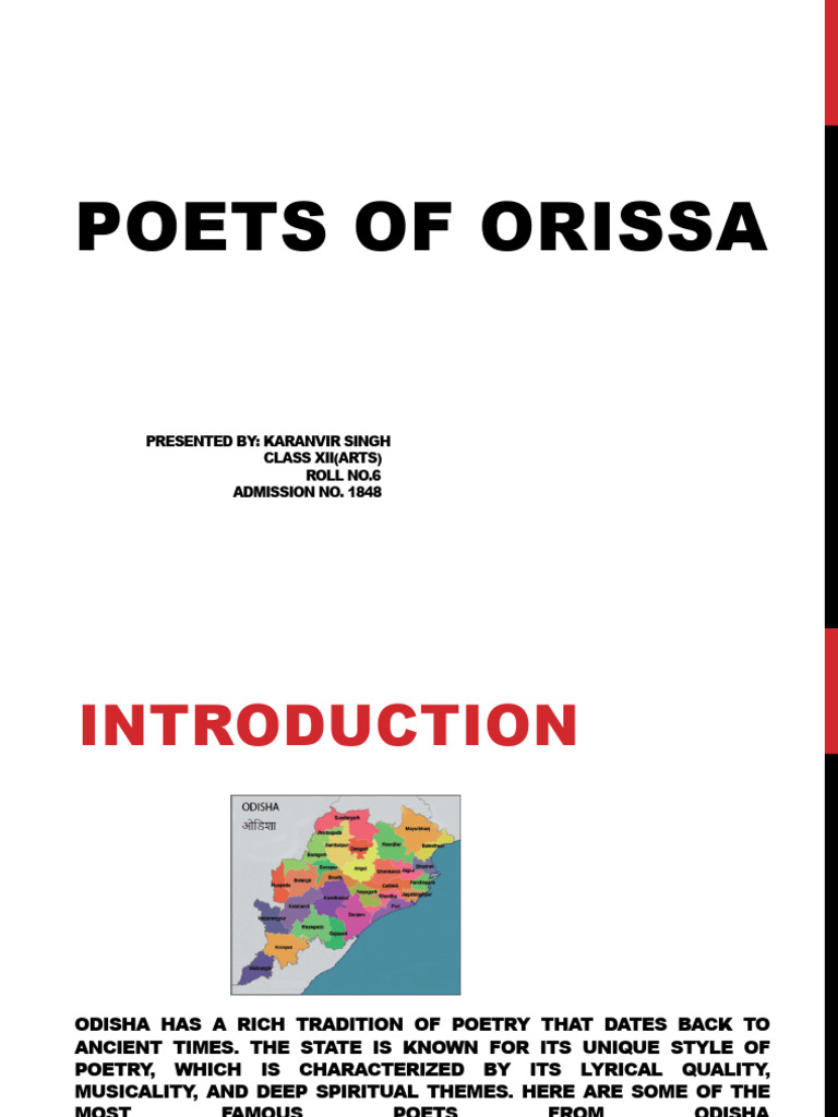 Poets of Orissa | PDF