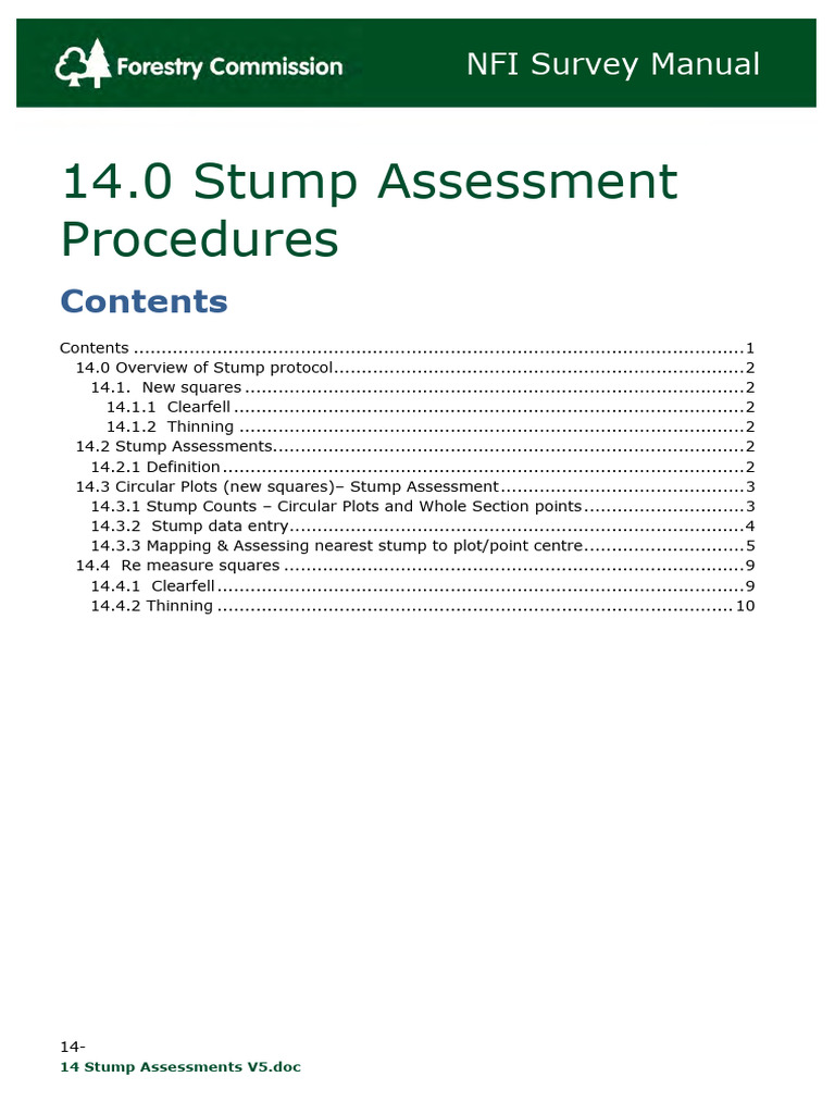 14 Stump Assessments v5 | PDF | Surveying