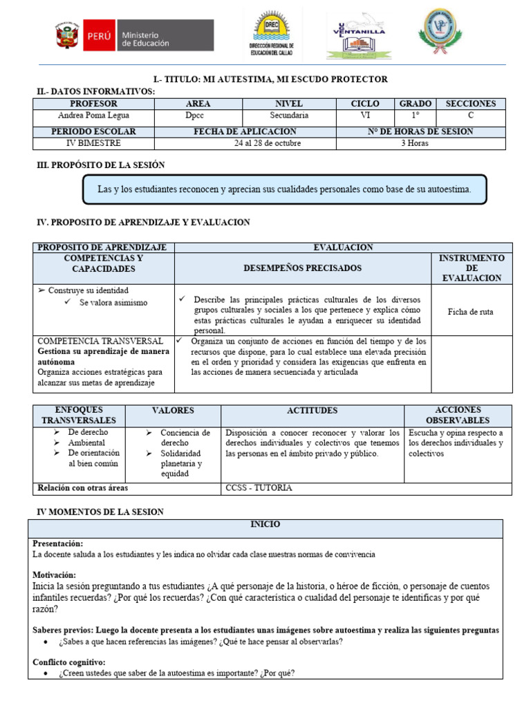 Autestima Mi Escudo Protector | PDF | Autoestima | Aprendizaje