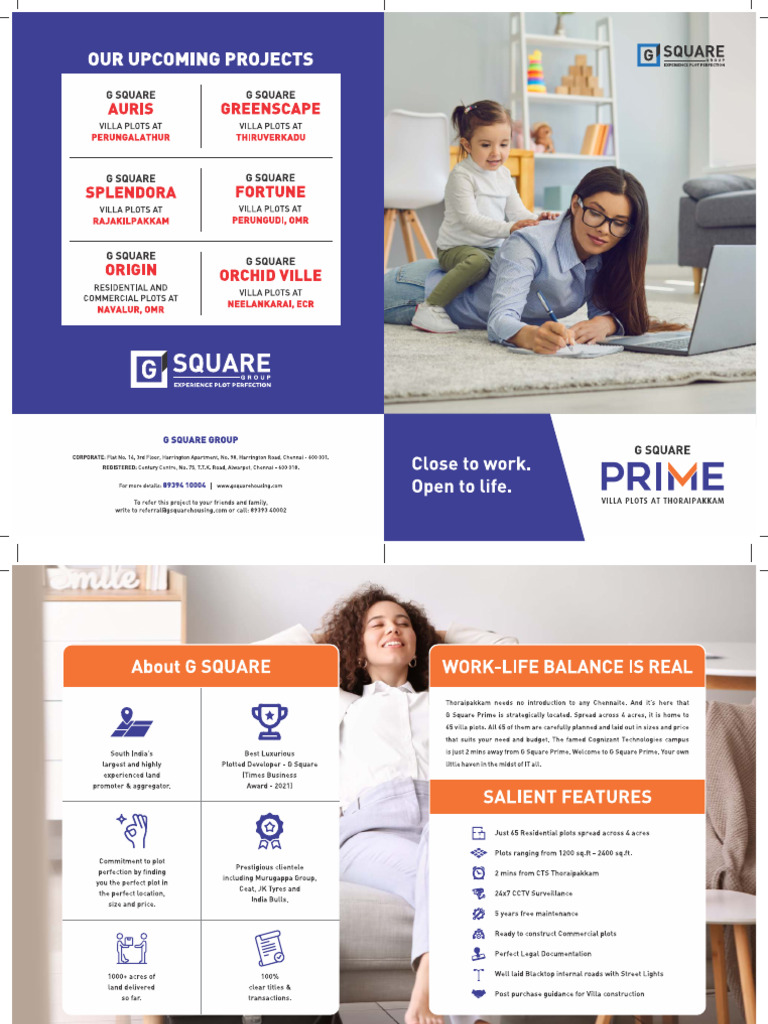 G Square Prime Brochure | PDF
