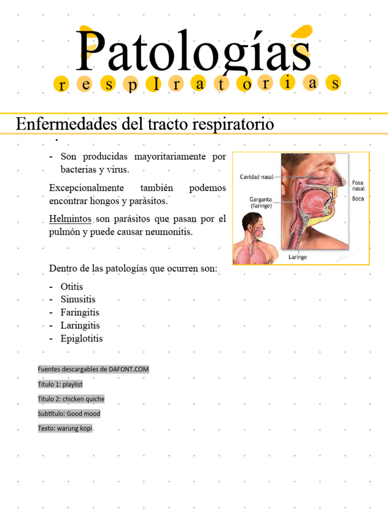 Patologías Respiratorias Comunes | PDF