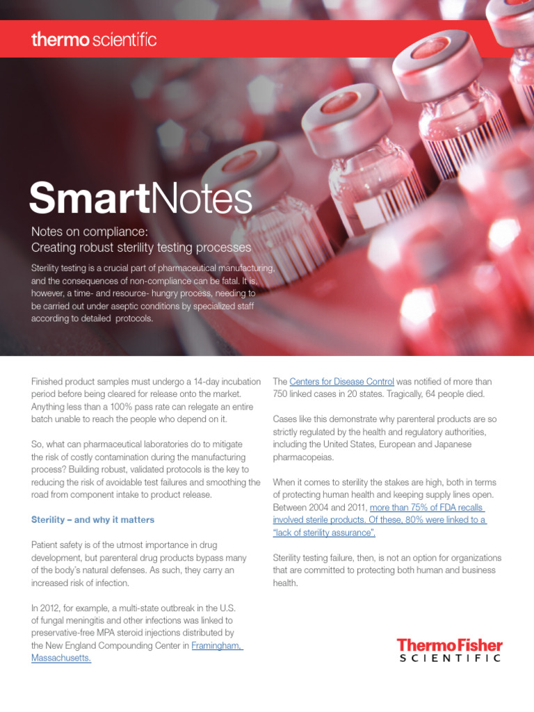 SmartNote What Is USP 71 Sterility Testing en LT2650A | PDF