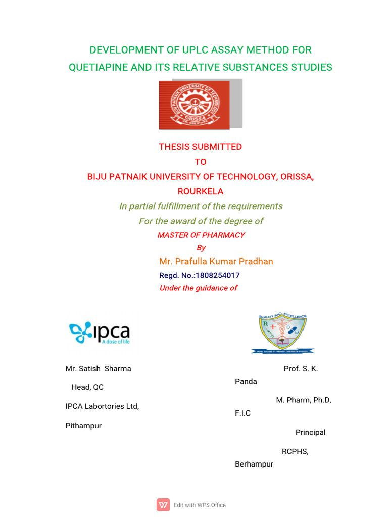 Prafulla Full Thesis | PDF