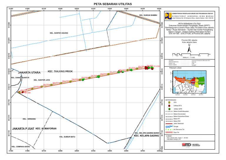 Peta Sebaran Utilitas | PDF