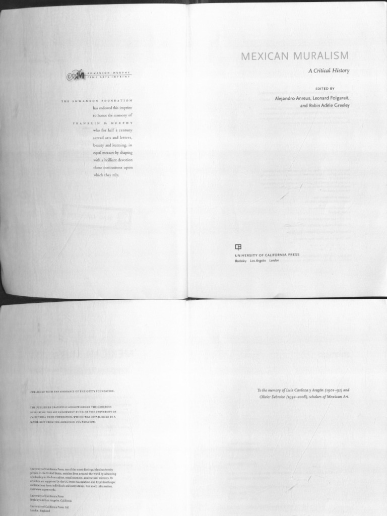 Mexican Muralism. A Critical Anthology | PDF