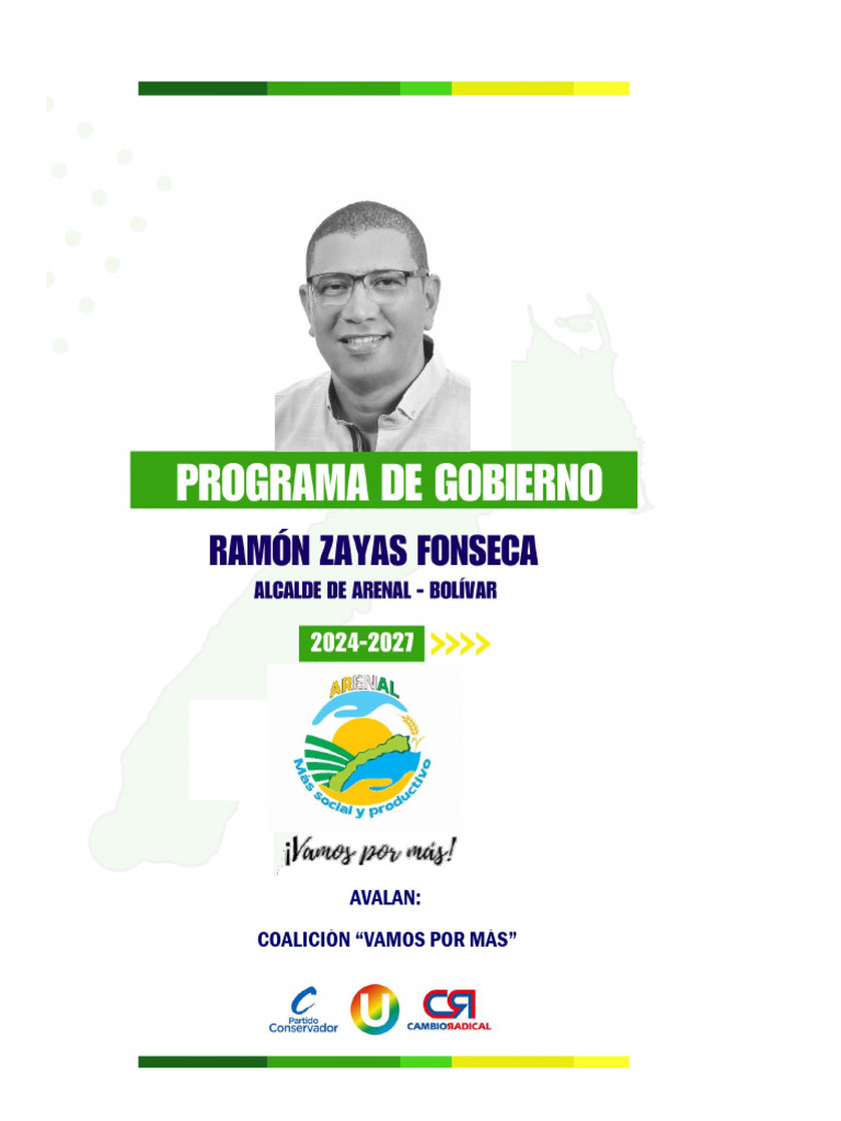 Programa de Gobierno Arenal Más Social y Productivo - Vamos Por Más ...