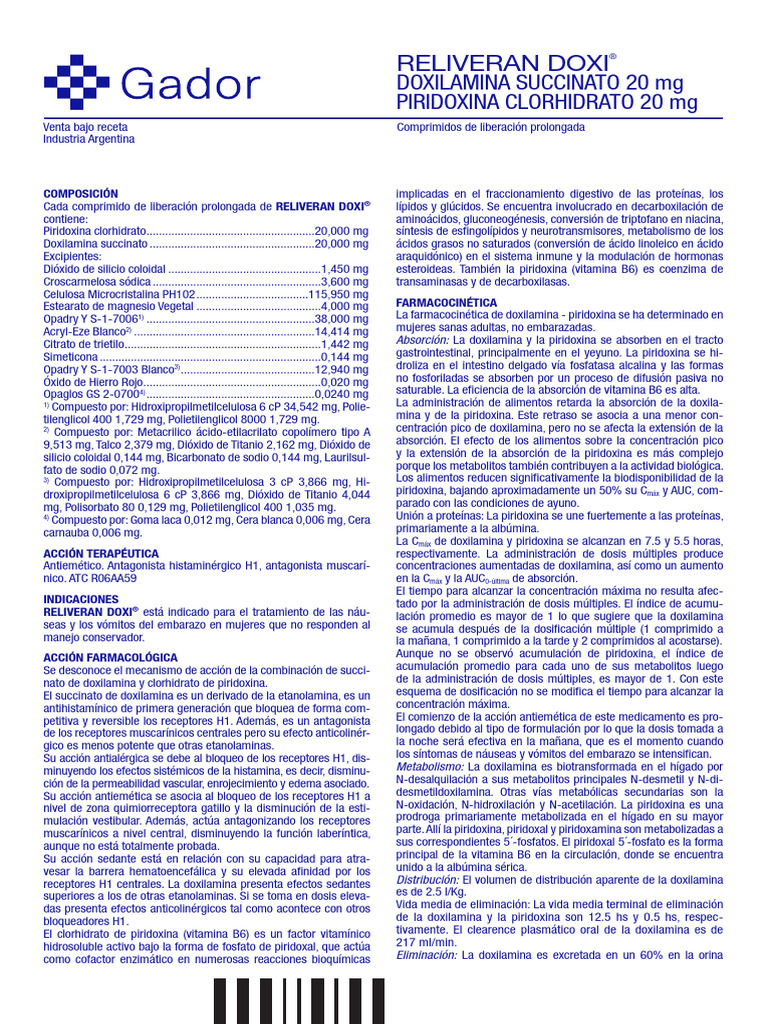 Prospecto ReliveranDoxi | PDF | Science & Mathematics