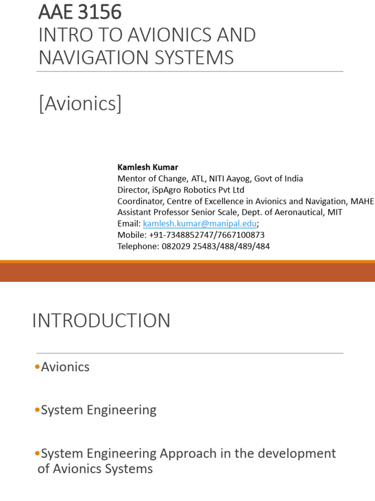 AAE - 3156 - Avionics - System Engineering Lecture | PDF | Systems Engineering | Situation Awareness