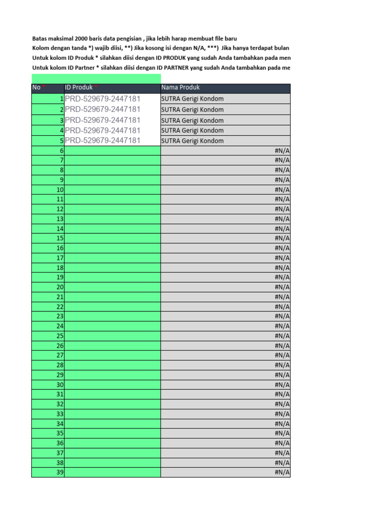 Template Penyaluran Keluar | PDF