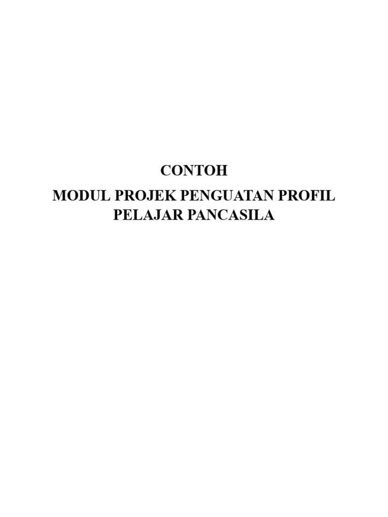 Contoh MODUL P5 Hidroponik | PDF