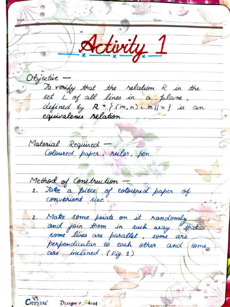 Maths Project File | PDF