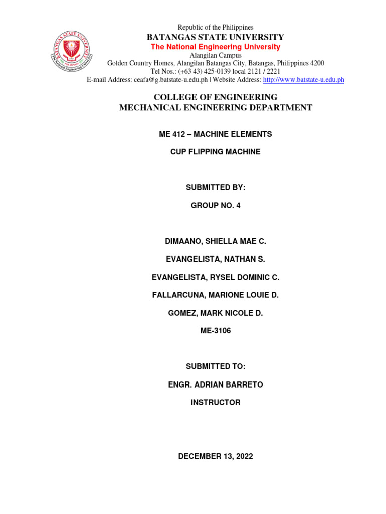 Report Final | PDF | Machines | Physics