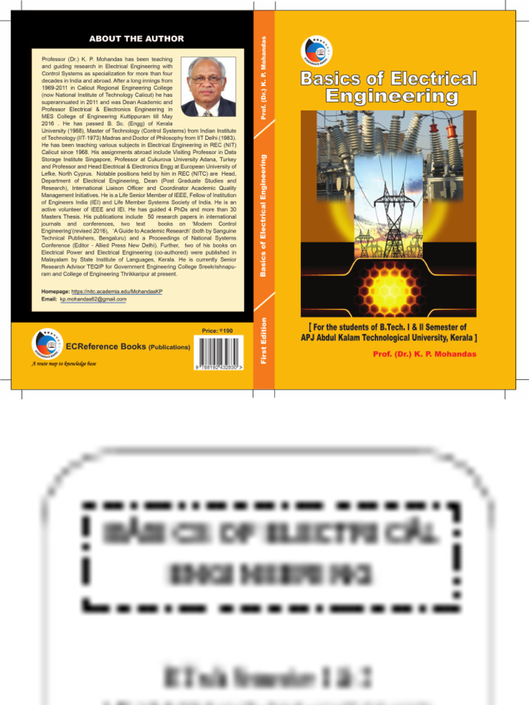 Basics of Electrical Engineering | PDF | Electric Motor | Inductance