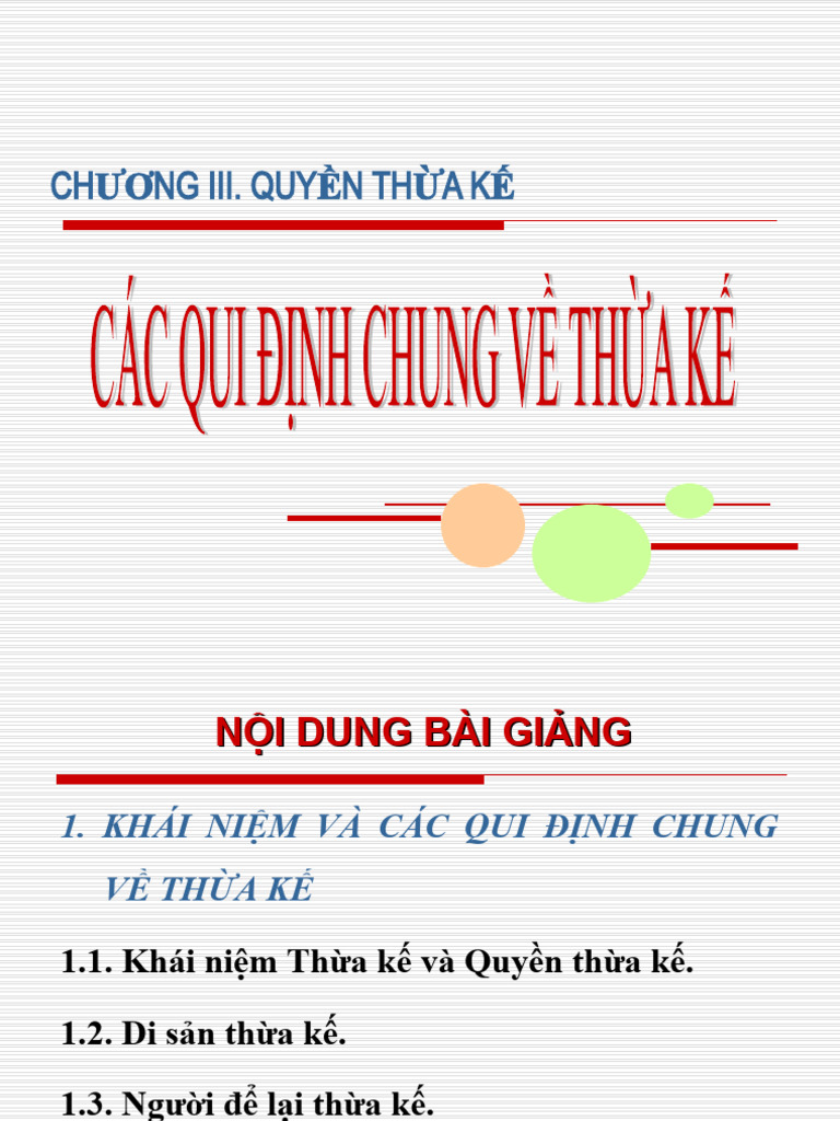 Khai Niem Thua Ke | PDF