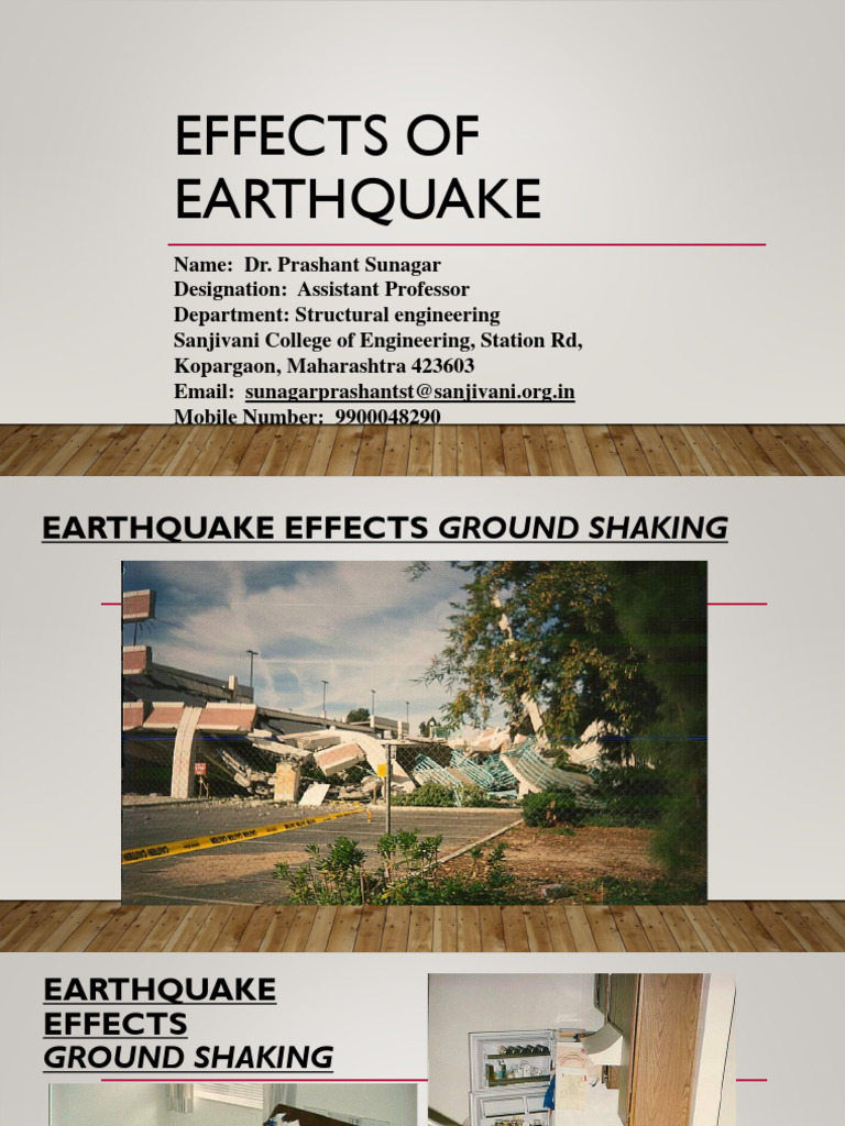 Effects of Earthquake on RC structures | PDF | Earthquakes | Tsunami