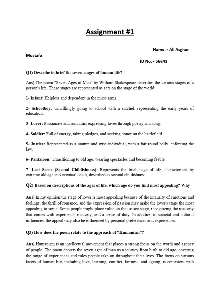 Assignment # 1 World Literature | PDF | Social Science