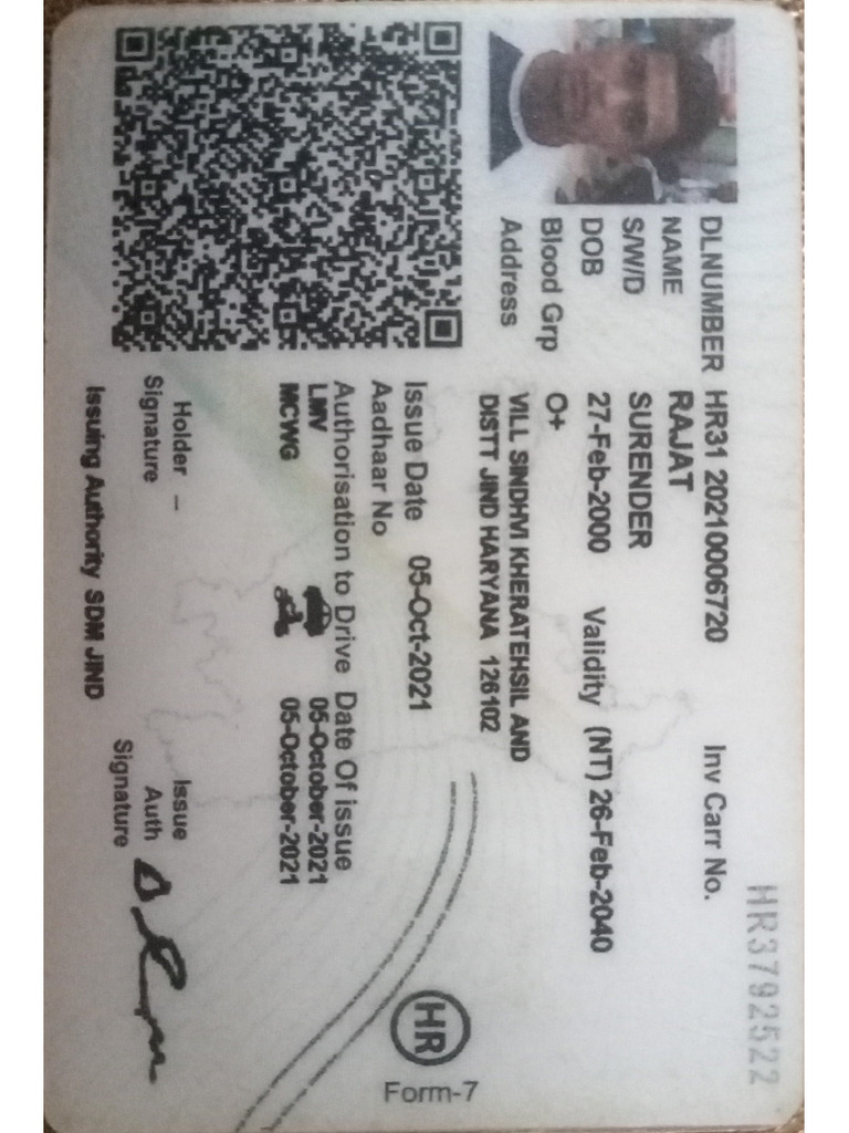 Driving Licence | PDF