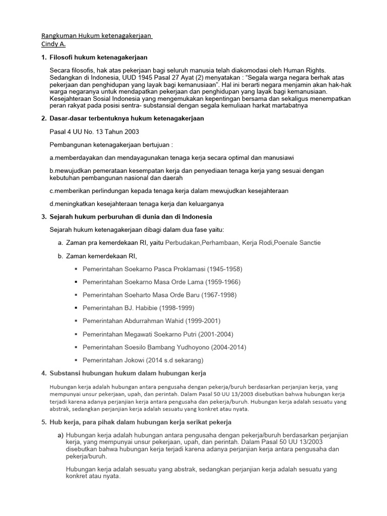 Rangkuman Naker | PDF | Finance & Money Management