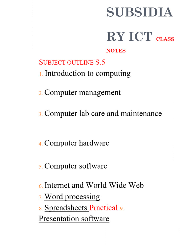 Sub Ict Summary | Download Free PDF | Computer Data Storage | Input/Output Sub Ict Summary | Download Free PDF | Computer Data Storage | Input/Output