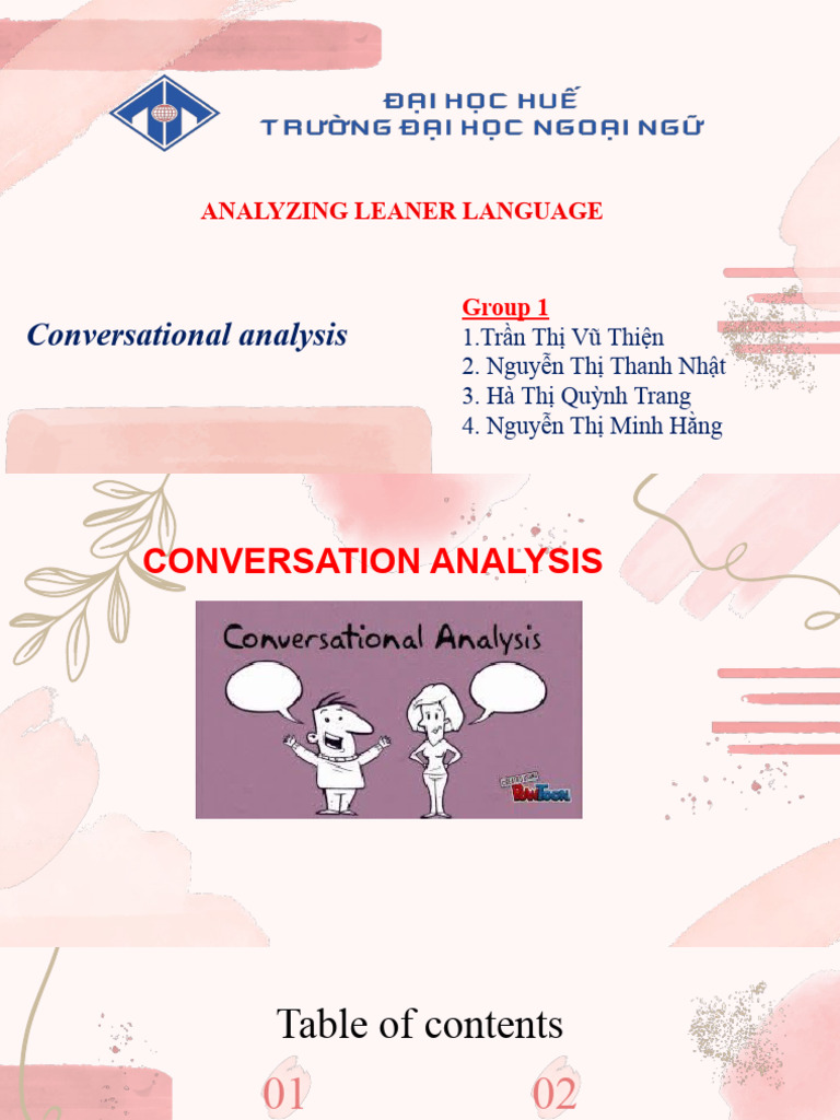 Conversation Analysis Pdf