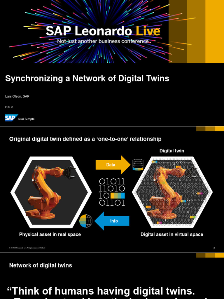 35 Synchronizing A Network of Digital Twins d1 E1 | PDF