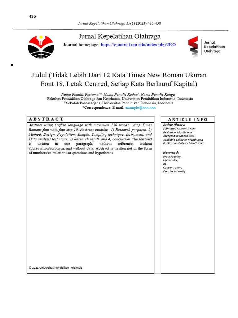 JKO Template-Indonesia-REV-JT-02-2023-5 | PDF