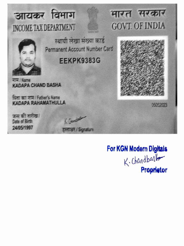 Pan Card No.. | PDF