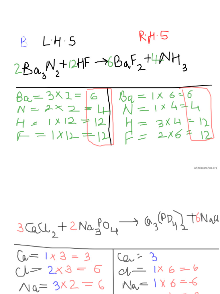 Balancing Equations | PDF
