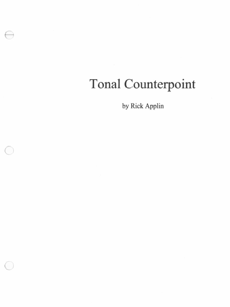 Counterpoint | PDF