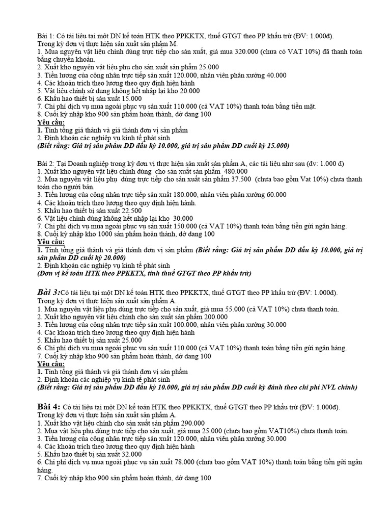 Bài tập NLKT | PDF