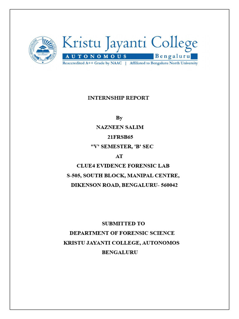 Nazneen Salim Report | PDF | Fingerprint | Computer Forensics