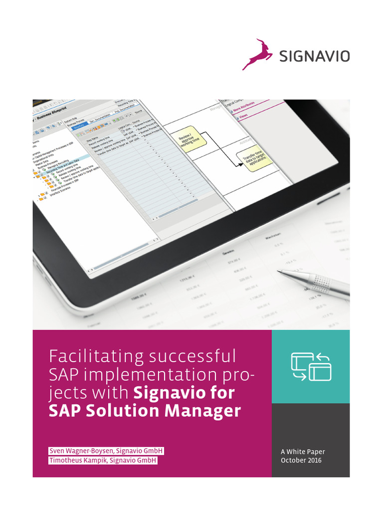 Facilitating Successful SAP Implementation Projects With Signavio For ...
