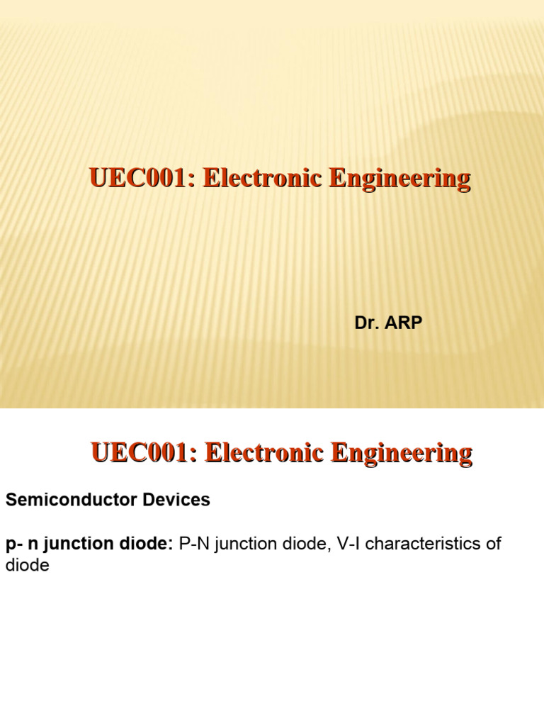 Diode | Download Free PDF | P–N Junction | Doping (Semiconductor)