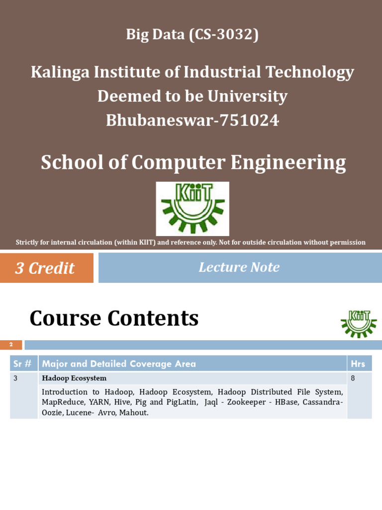 School of Computer Engineering: Kalinga Institute of Industrial Technology Deemed To Be ...