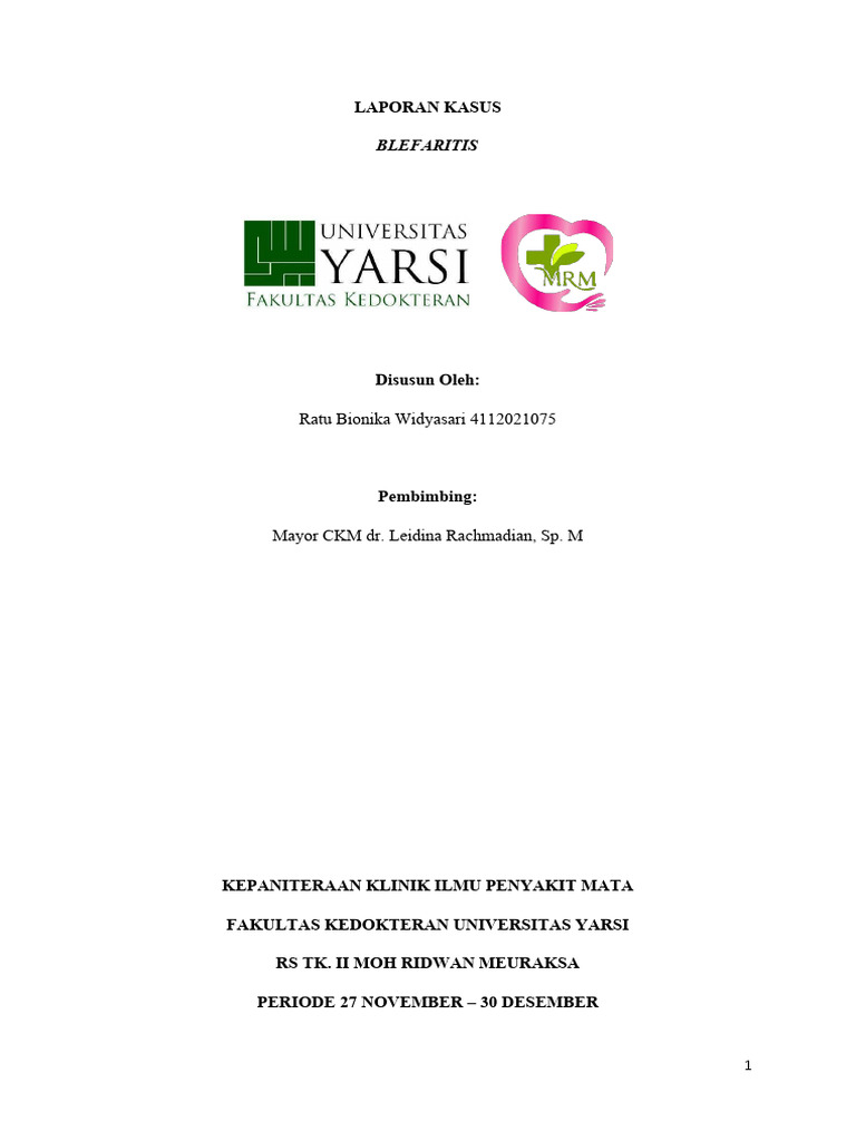 Lapkas Blefaritis | PDF