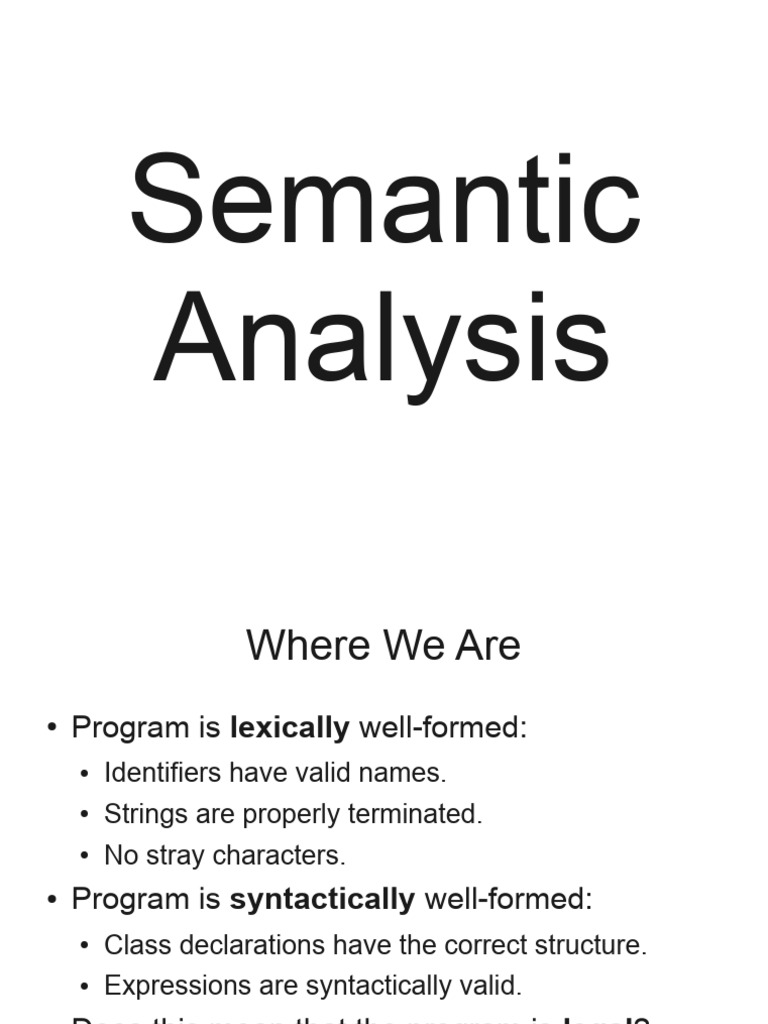 7 Semantic Analysis Pdf Class Computer Programming String Computer Science 3663