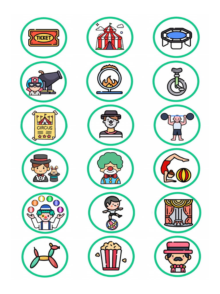 RULETA CIRCO - Jpeg | PDF