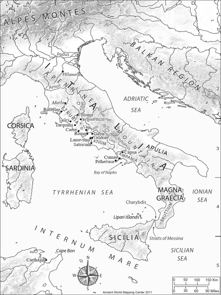 Ancient Italy Geographic Map Overview | PDF