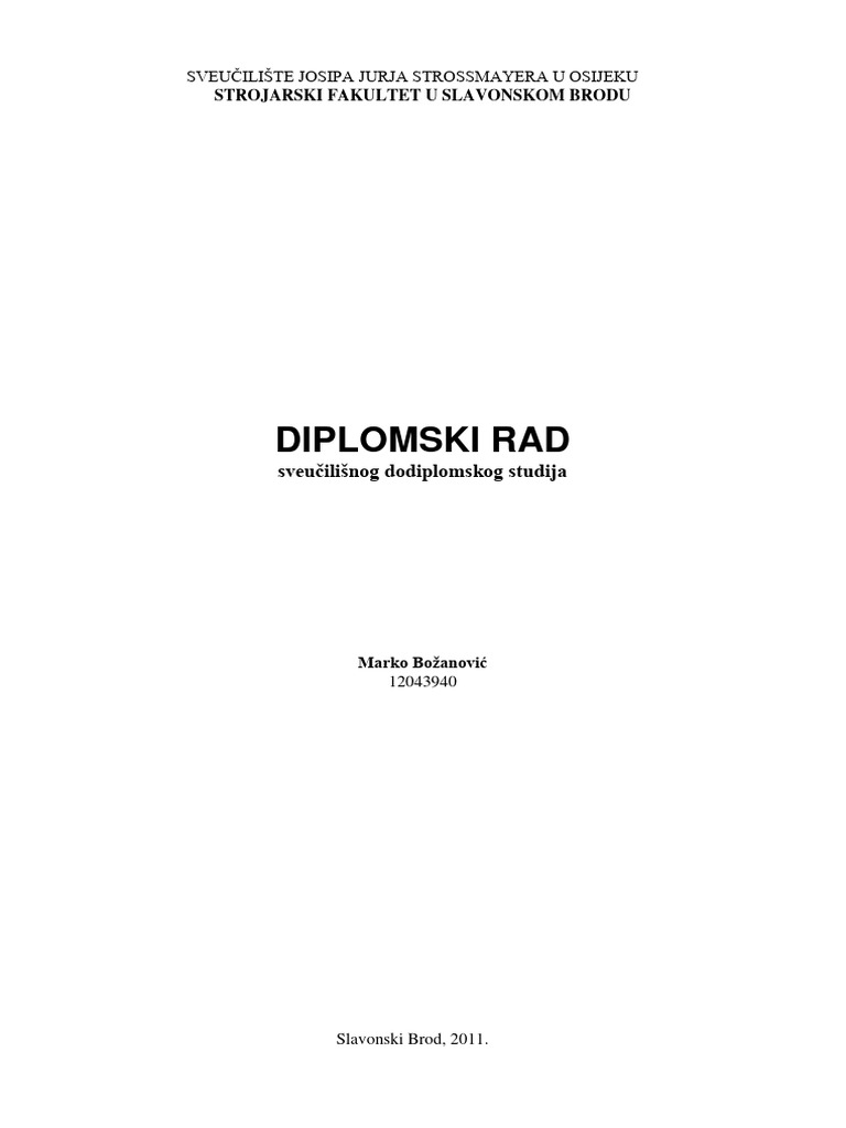 499519.diplomski Rad - Marko Bozanovic | PDF