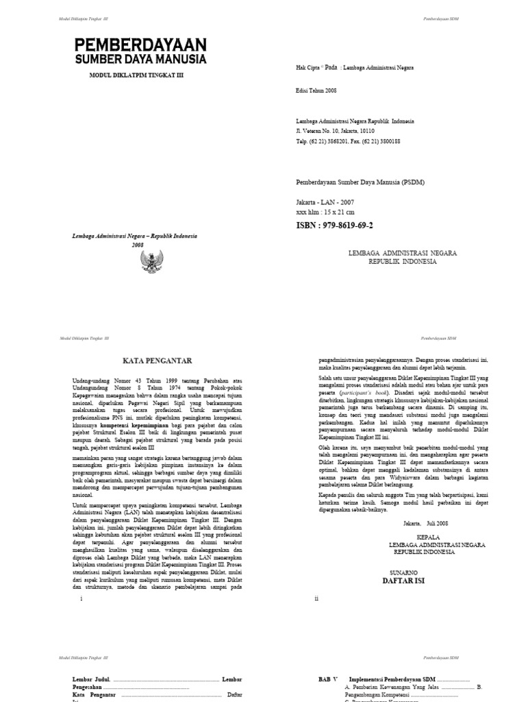 Pemberdayaan SDM | PDF