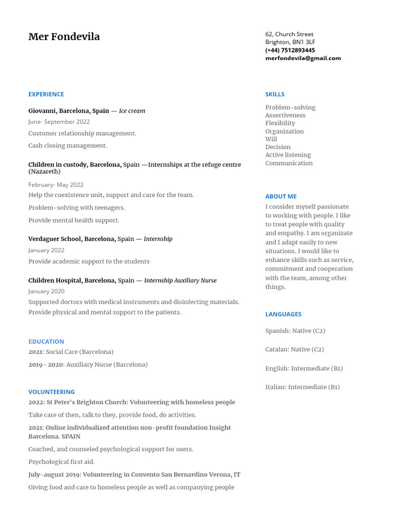 CV Meeer | PDF | Health Care | Social Programs