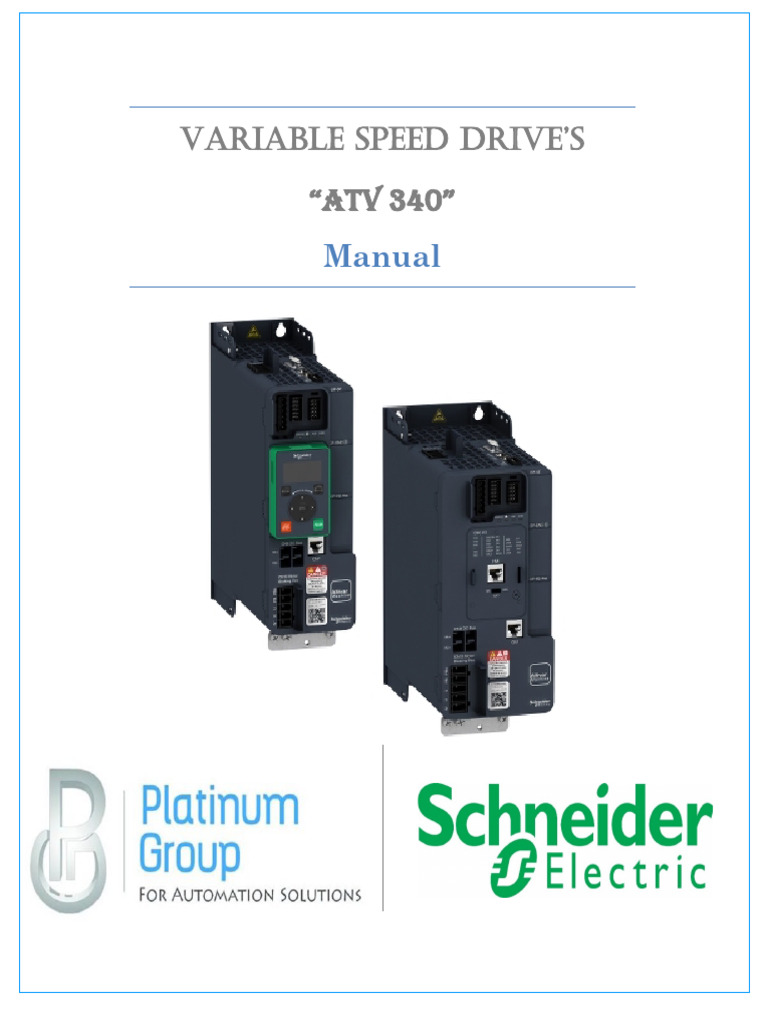 ATV 340 Drive User Manual | PDF | Technology & Engineering