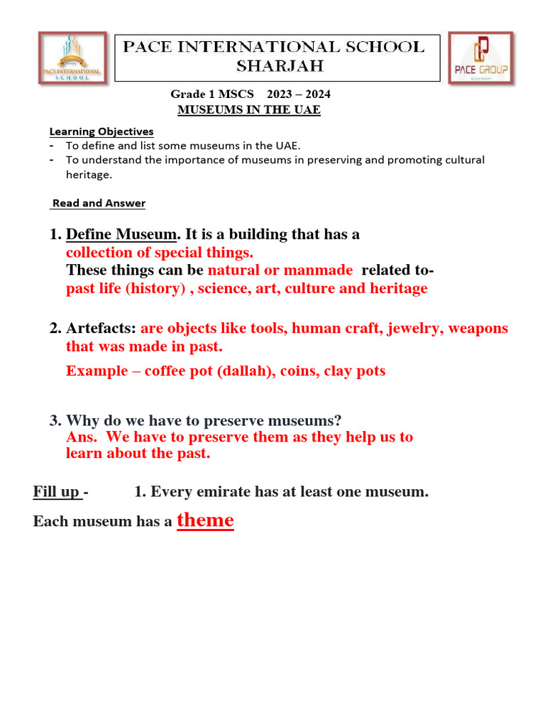 Museums in The Uae | PDF