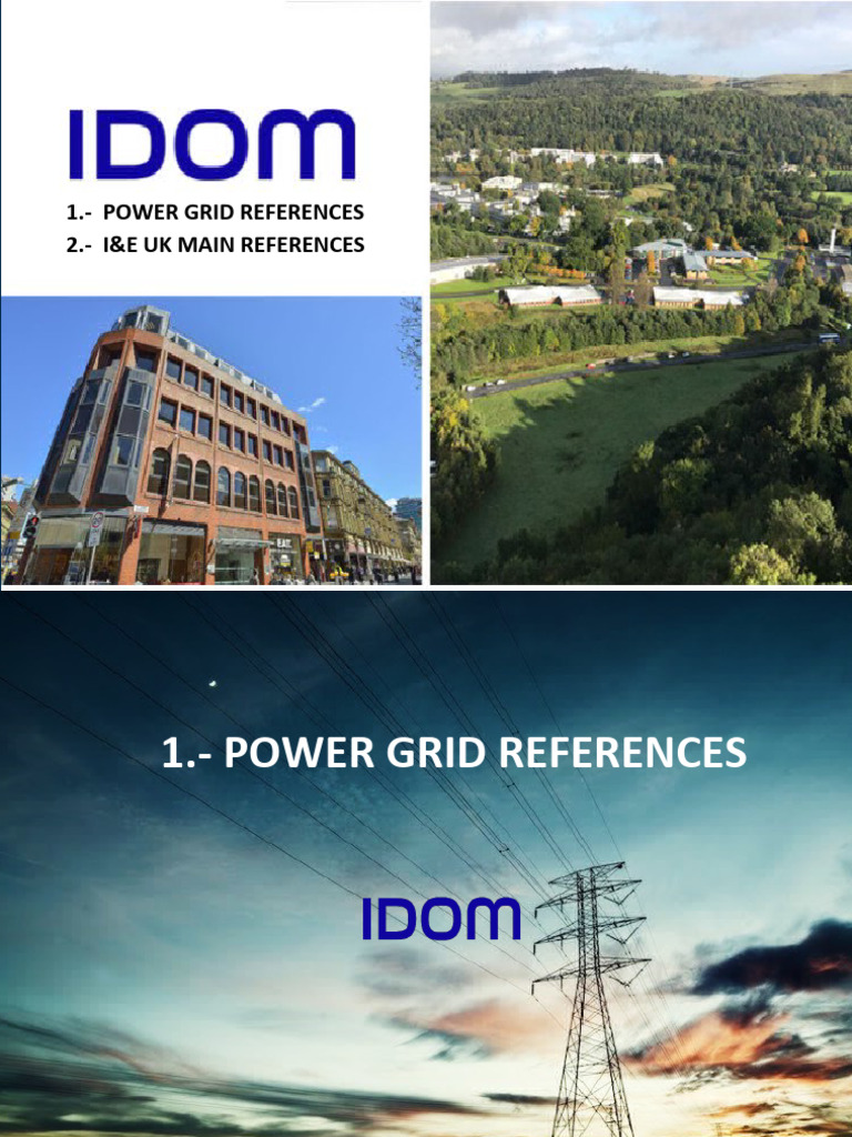 IDOM Power Grid and I&E UK References | PDF | Electric Power ...
