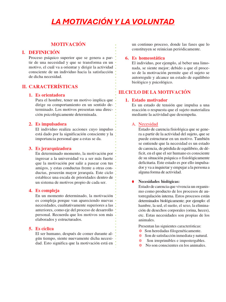 Motivación y Voluntad | PDF | Motivación | Motivacional