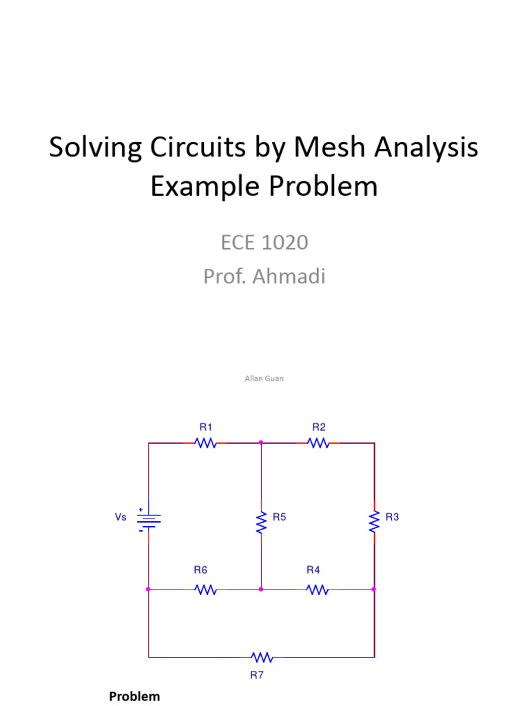 Mesh Analysis | PDF | Electronic Circuits | Electrical Circuits